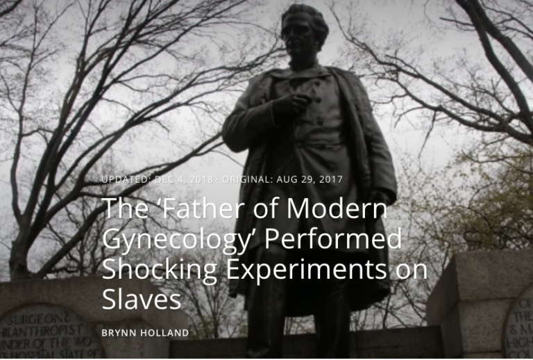 The shameful Life of 19th-century gyn surgeon and slave-holder Marion Sims